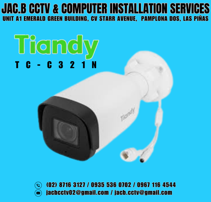 TIANDY (TC-C321N) BULLET CAMERA | Lazada PH