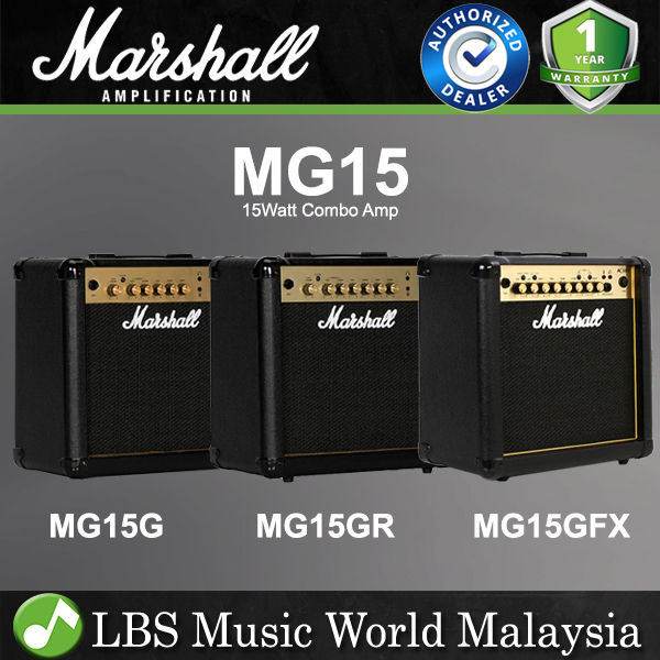 Marshall MG15G Gold Series 15W Electric Guitar Amp Combo Amplifier ...