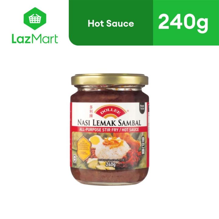 Dollee Nasi Lemak Sambal All Purpose Stir Fry/ Hot Sauce 240g | Lazada PH