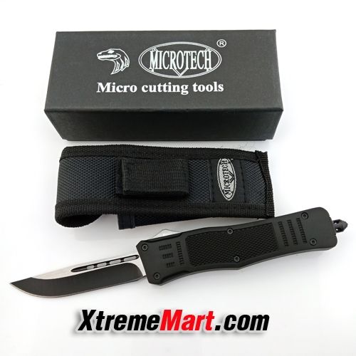 มีดสปริงตรงขนาดกลาง คมด้านเดียว Microtech Combat Troodon 00556 D/E ...