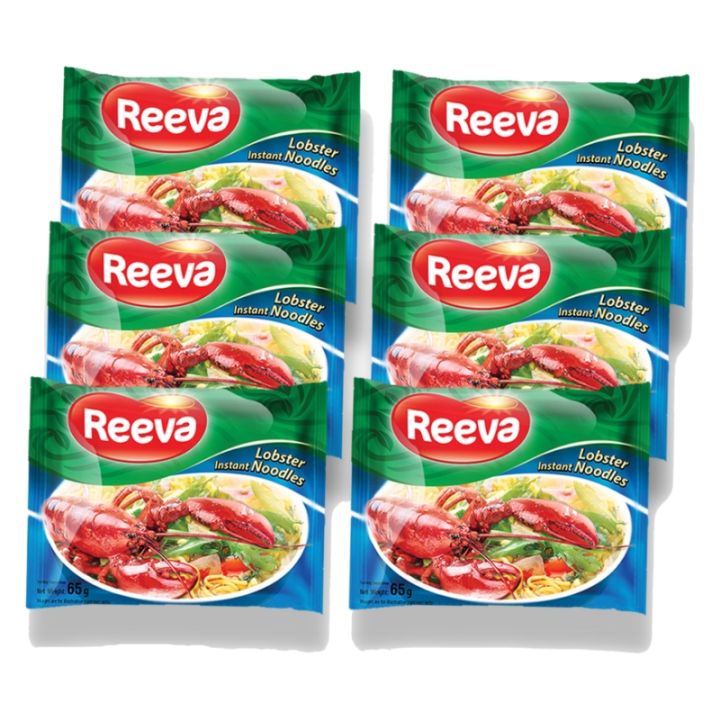Reeva Lobster Instant Noodles 65g x 6 | Lazada PH