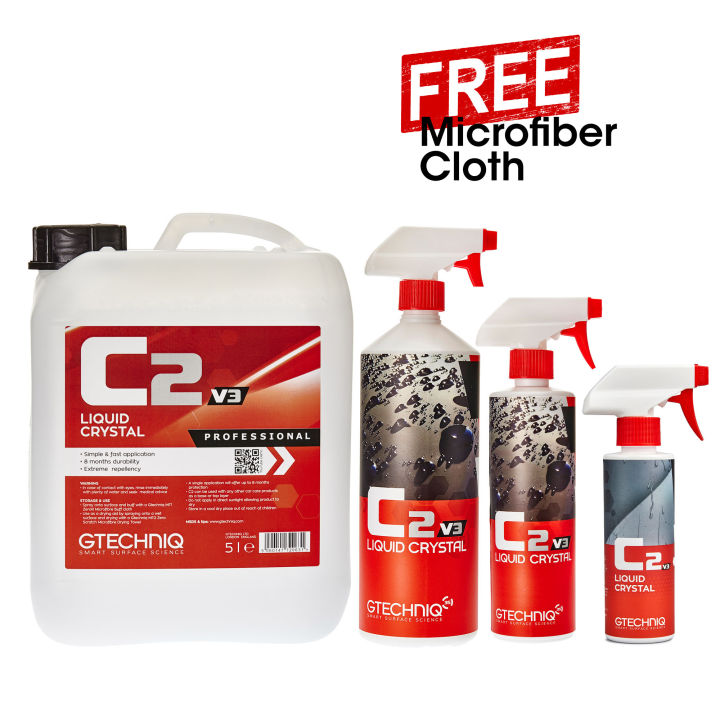 Gtechniq C2 V3 Liquid Crystal Spray Coating Ultra Long Lasting Up to 8 ...