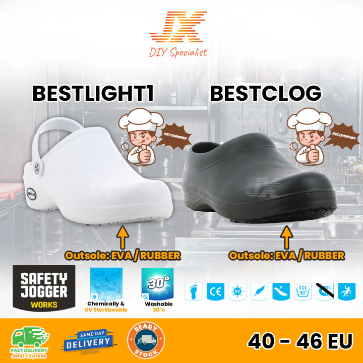Safety Jogger BestLight BestClog Chef Safety Shoes Oxypas Non Slip Working Shoes Oil Waterproof ...
