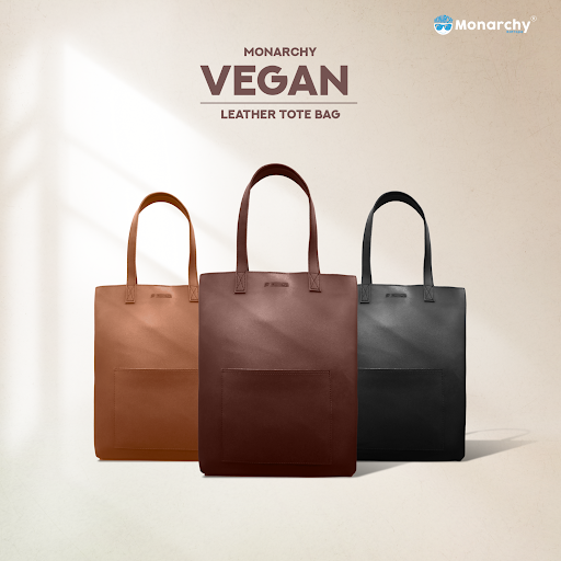 Monarchy Confidence Vegan Leather Tote Bag | Minimalist | for Men and ...