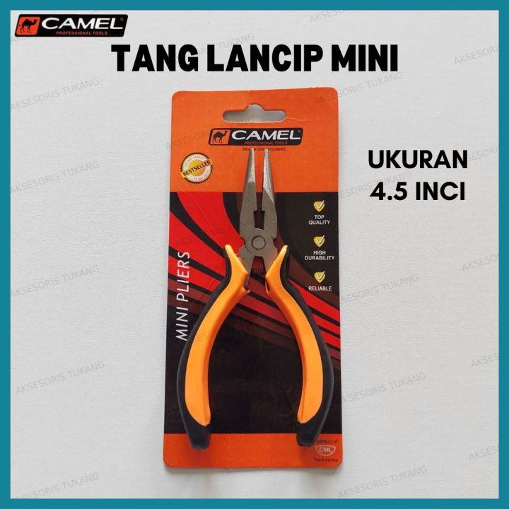 Camel Tang Mini Lancip 4.5 Inch / Tang Kecil Pendek 4.5" / Tang Cucut ...
