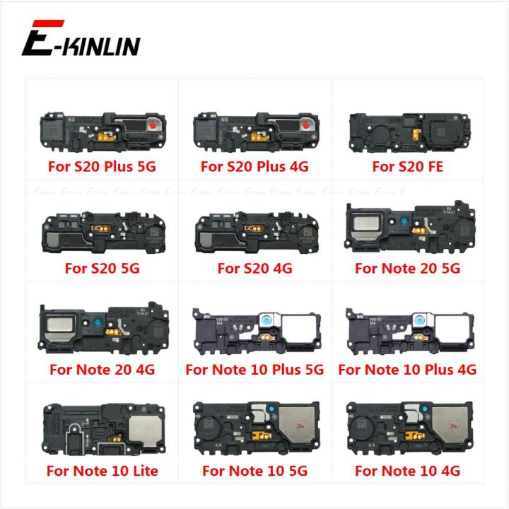 ลำโพงเสียงดังกริ่งกระดิ่งล่างด้านหลังลำโพงสายเคเบิ้ลยืดหยุ่นสำหรับ Samsung Galaxy Note 10 Lite ...