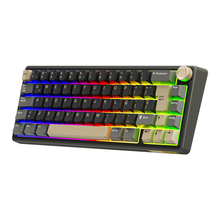Rk R65 Royal Kludge Wired Mechanical Mda Backlit Hot-swappable Rgb ...