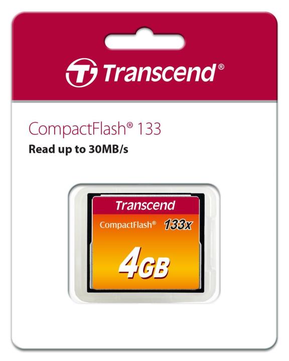 CF Card 4GB Transcend CompactFlash Card 20MB/s 133x | Lazada.co.th