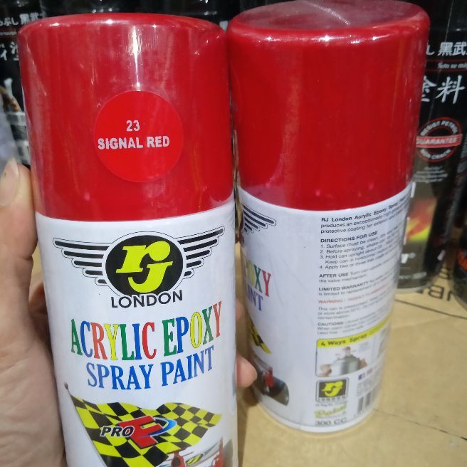 Pilok/Pylok RJ 300cc Merah Cabe / Signal Red (23) Cat Semprot Rj London ...