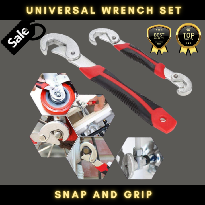 ( Miho Shop Manila ) Universal Wrench set Snap n Grip Snap & Grip Wrench Universal Adjustable ...