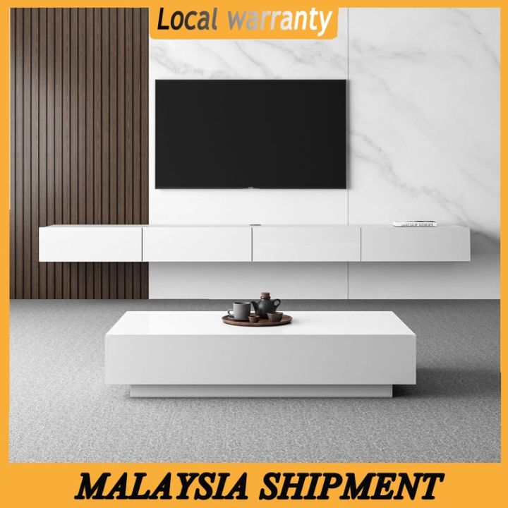 4&6ft Kabinet Tv Gantung Tv Cabinet Wall Rak Tv Gantung Almar Tv ...