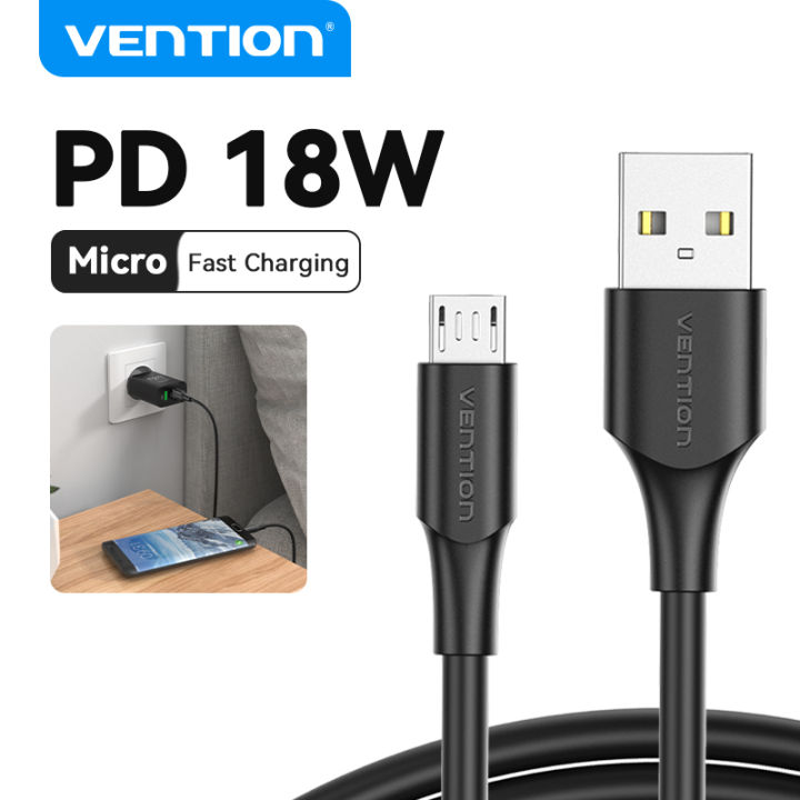 Vention Micro USB Cable 3A Fast Charging USB Data Cable 2M 3M For ...