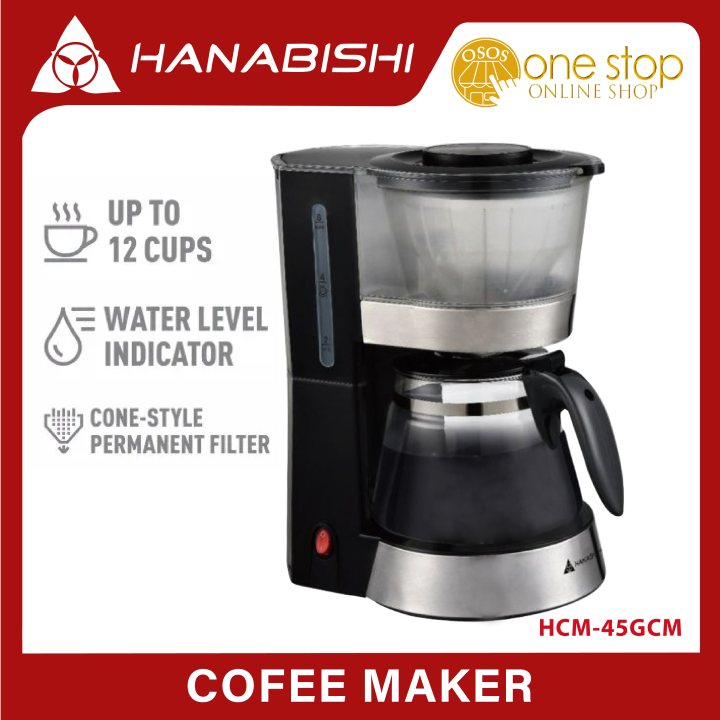 HANABISHI Original 10-12cups Modern Ergonomic Coffee Maker | Coffee ...