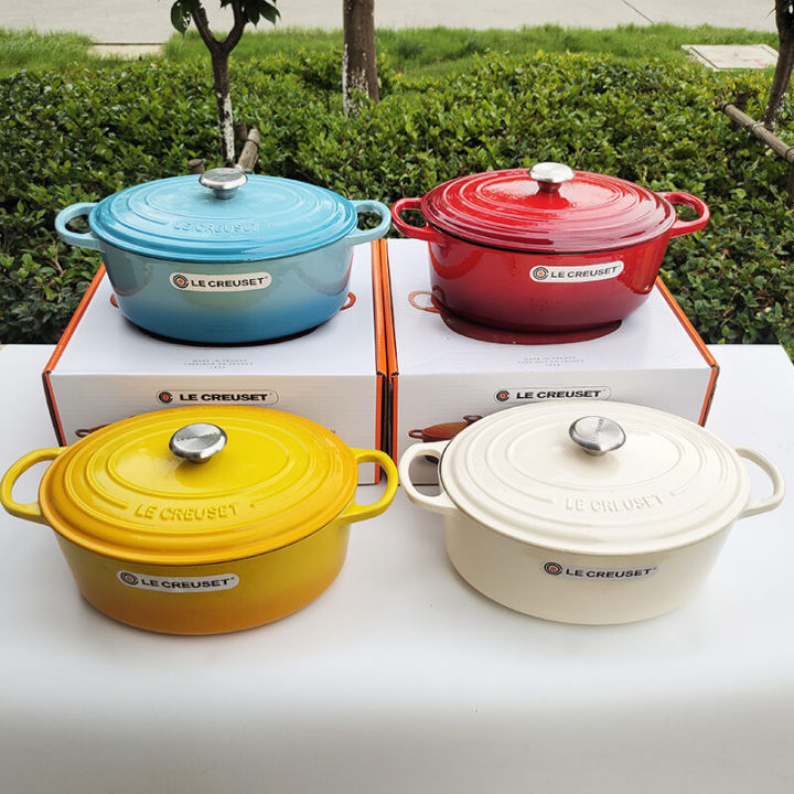 Le Creuset 31cm enameled cast iron wok wok oval 6.3L super large stew ...