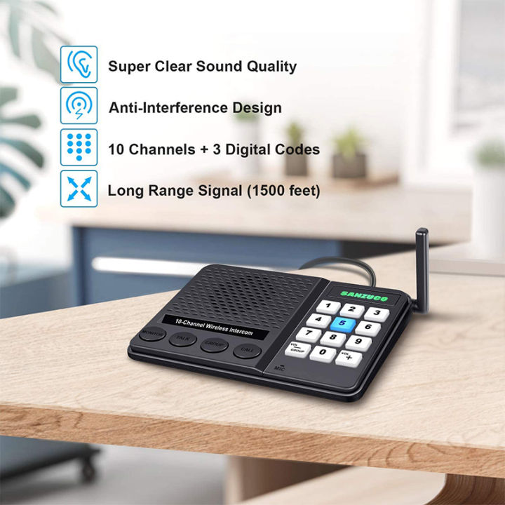 [Ready stock] Wireless Intercom System for Home and Business Office ...