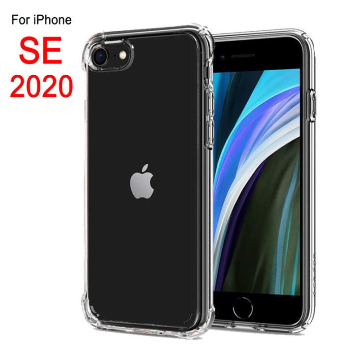 ถุงลมนิรภัยเกราะล้างโทรศัพท์ Case สำหรับ iPhone SE 2020 ป้องกันการล่มสลาย Soft TPU Case สำหรับ ...