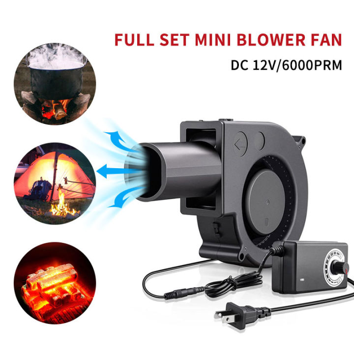 Portable Blower Fan Blower cooking Air Blower fan DC 12V Machine Blower ...