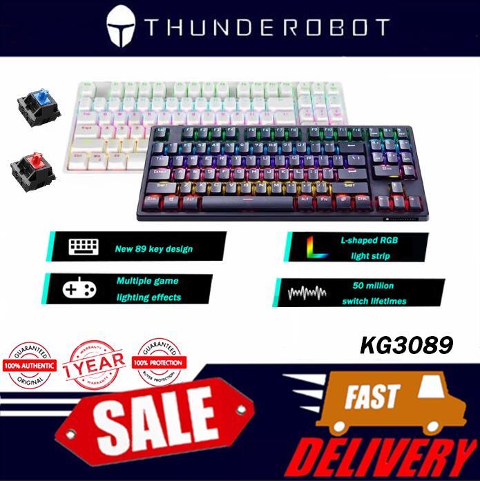 ThundeRobot KG3089 L-Type RGB Light Strip Mechanical Gaming Keyboard ...