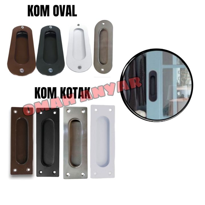 Handle Pintu Sliding Tanam Kom Kotak 96mm Stainless | Lazada Indonesia