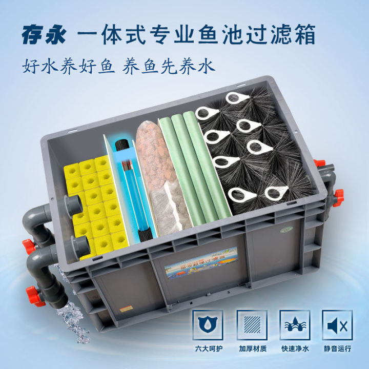Fish Pond Filter Large Outdoor Water Circulation System Household Fish ...