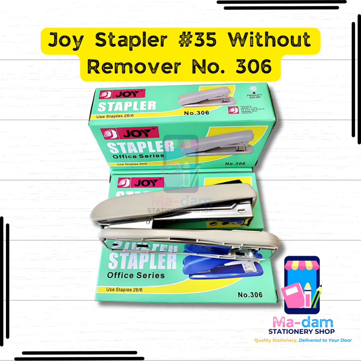 Joy Stapler No. 306 - Heavy-Duty, Compact, Ergonomic Design for Office ...