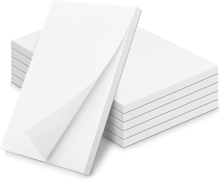 Note Pads 4X6 Inch, 6 Pack Blank Scratch Pads, 50 Sheets Per Memo Pad ...