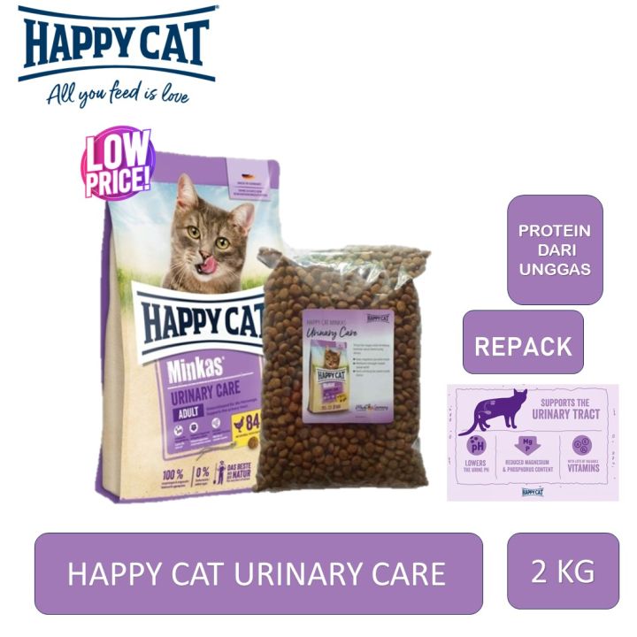 HAPPY CAT MINKAS URINARY CARE DRY FOOD REPACK 2 kg | Lazada Indonesia