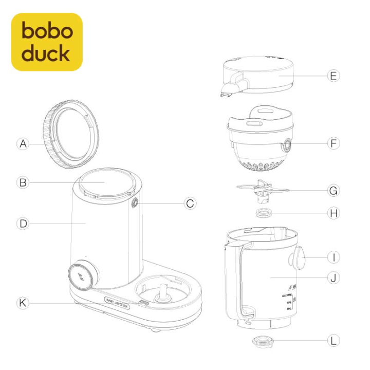Boboduck Baby Food Processor Maker Accessories | Lazada PH