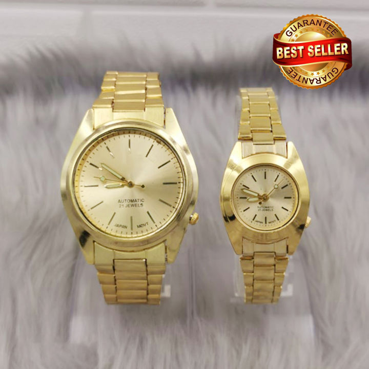 Best Seller SKO 5 Automatic 21 Jewels Gold Stainless Steel Watch ...