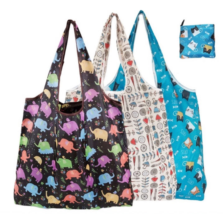 SG STOCK SG STOCK Big Capacity Folding Tote Recycle Ecofriendly ...