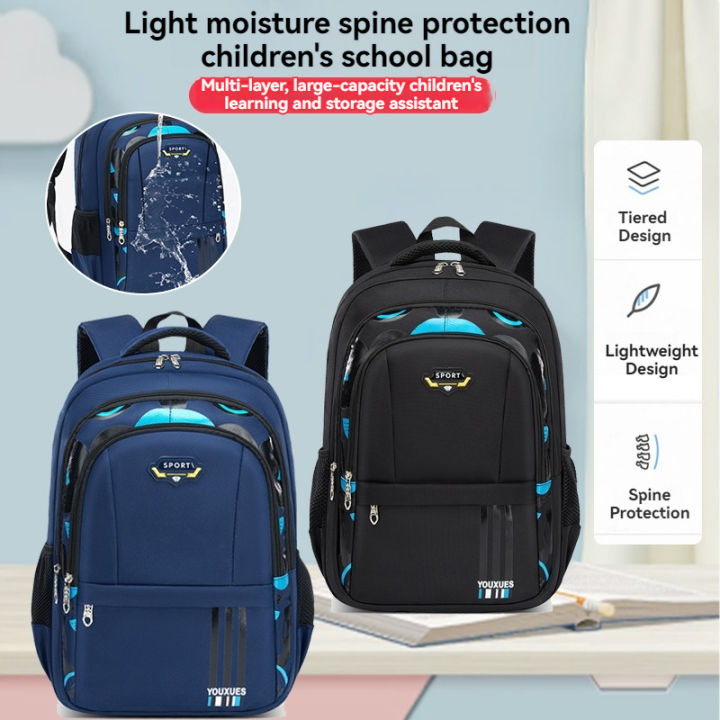 43cm Simple School Bag Waterproof Backpack Large Capacity Bag Boy Girl ...