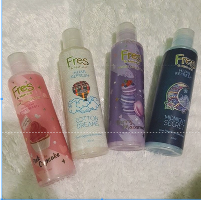 Fres & Natural Body Wash Bottle 250ml | Lazada Indonesia