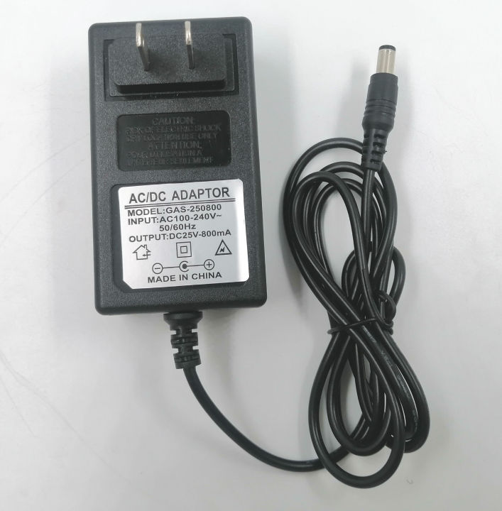 25V DC ADAPTOR FOR PORTABLE PRESSURE WASHER BATTERY CHARGING. IN: 110 ...