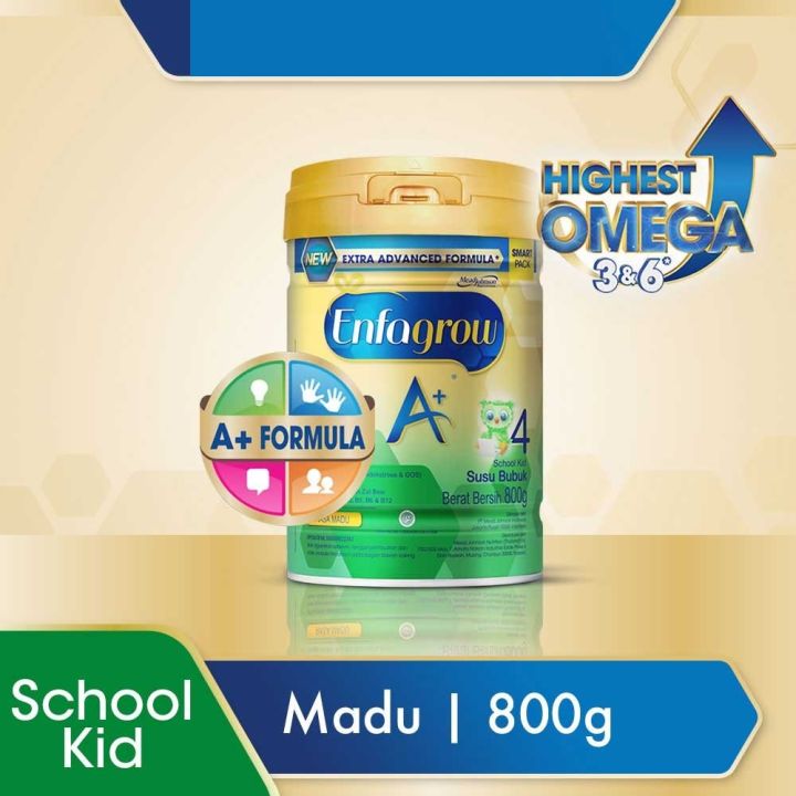 ENFAGROW A+ 4 Madu 800 gr Susu Pertumbuhan Anak 3-12 Tahun | Lazada ...