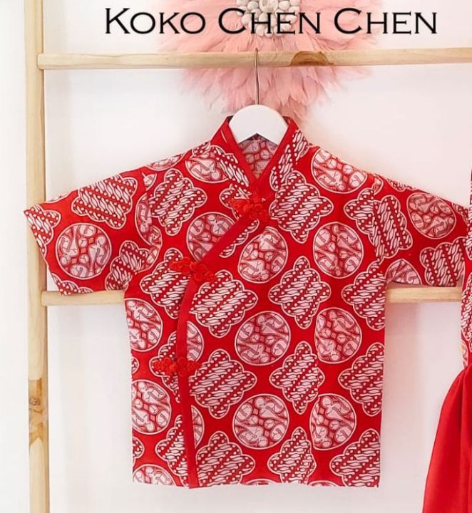Koko Chen Chen Batik Baju China Cheongsam Kancing Shanghai Baju Imlek ...