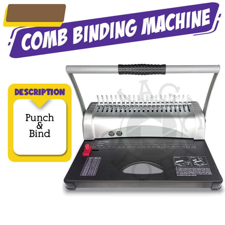 Magic photo Double Arm Comb Binding Machine A4 (Punch / Bind) | Lazada PH