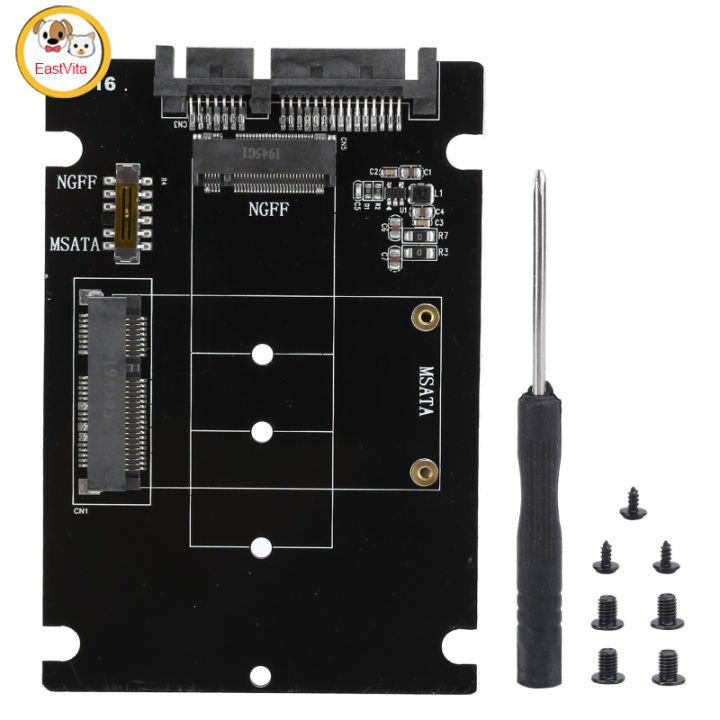 Solid State Drive Adapter Card mSATA M.2 To SATA III Dual Interface ...