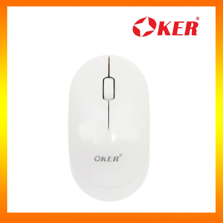 เมาส์ WIRELESS MOUSE OKER M845 WHITE | Lazada.co.th