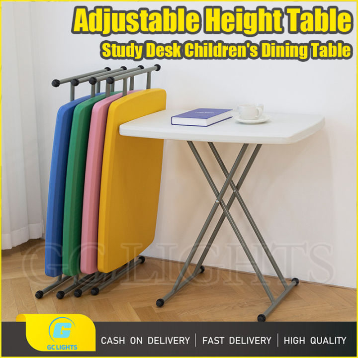 Personal Table Folding Table Adjustable Height Heavy duty Study table ...