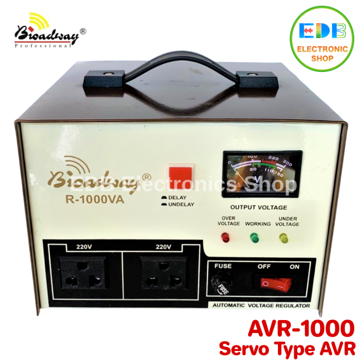 Broadway Heavy Duty AVR 1000 Servo Type AVR 1000VA Automatic Voltage Regulator AVR1000 R-1000VA ...