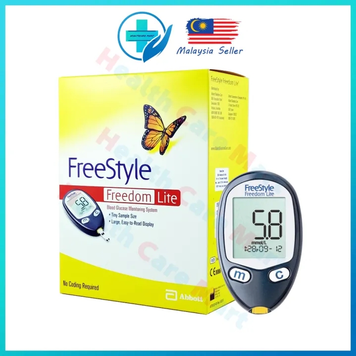FreeStyle Freedom Lite Glucometer Blood Glucose Monitor ( No Test Strip ...