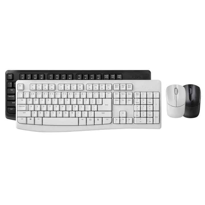 Rapoo X1800PRO Wireless Keyboard & Mouse Combo Big Enter Key Full-Size ...