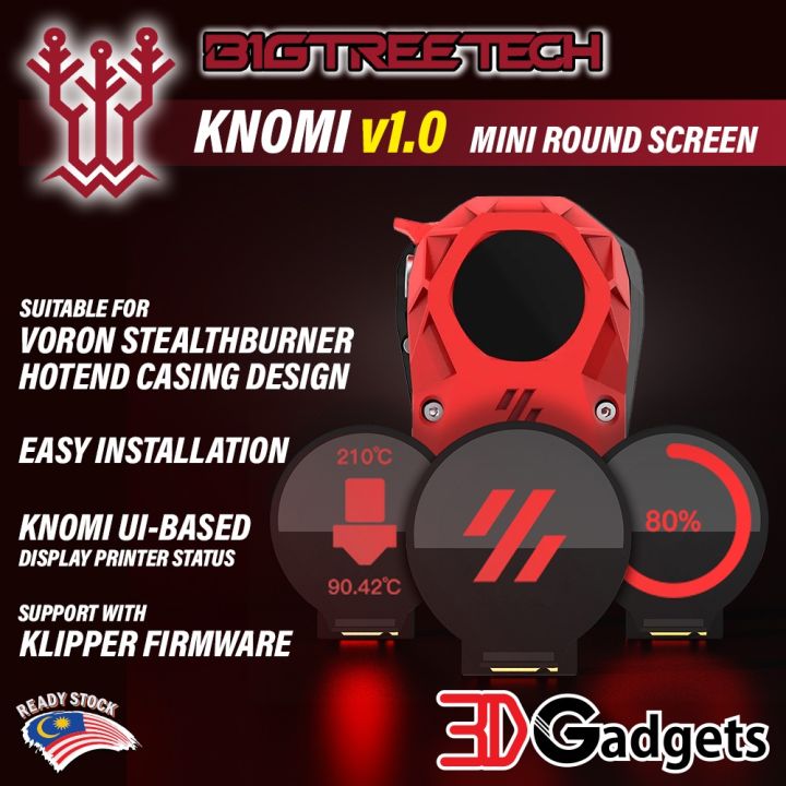 BIGTREETECH Knomi v1.0 Mini Round Screen for Voron Stealthburner Hotend ...