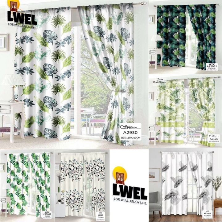 LWEL 100 x 210cm kurtina mahabang pinto kurtina Polyester Curtains for ...