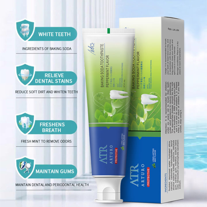 Whitening Peppermint Food Graded Healthy Family Size Toothpaste 180g ...