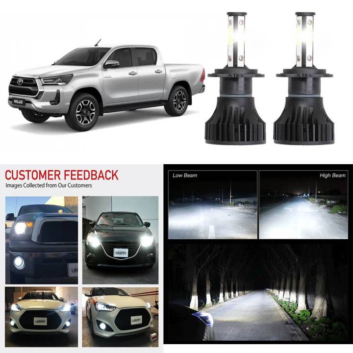 สำหรับ Toyota Hilux REVO GUN125 (ปี2016-2022)(ไฟฉายคาดศีรษะ) H4 LED LAI ...
