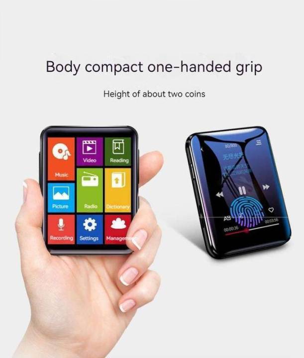 Bluetooth MP4 Portable Player Touch Screen Music FM Radio Video Player ...