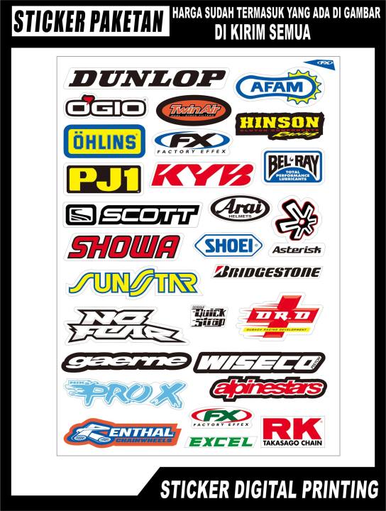 STICKER ALL VARIASI RACING MEREK STICKER MOTOR | Lazada Indonesia