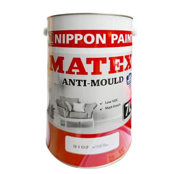 Nippon Paint Matex Emulsion 9102 White With Antimould Formula (20L & 7L ...