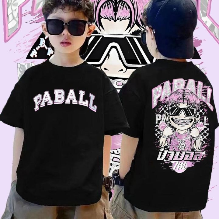 เสื้อยืดเด็ก 2025 ป๋าบอล เสื้อป่าบอล Jack papho สไตล์สตรีท คอกลม แขน ...